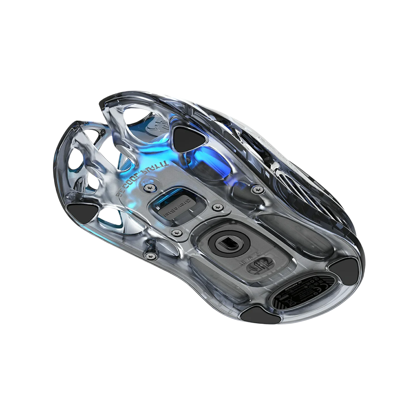 GravaStar Wireless Gaming Mouse Mercury M2 (Transparent Black) - Goat Store